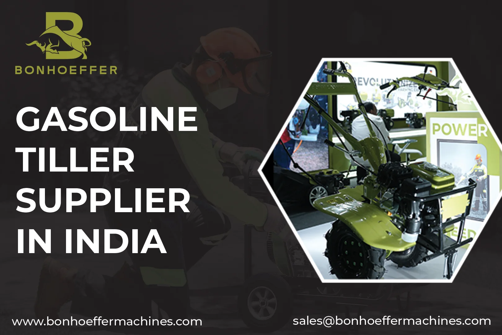 Gasoline Tiller Supplier in India - bonhoeffermachines